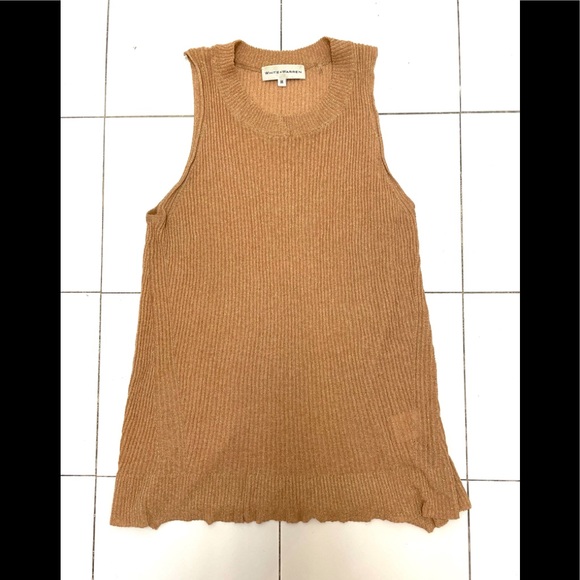 White + Warren | Tops | White And Warren Metallic Knit Top | Poshmark